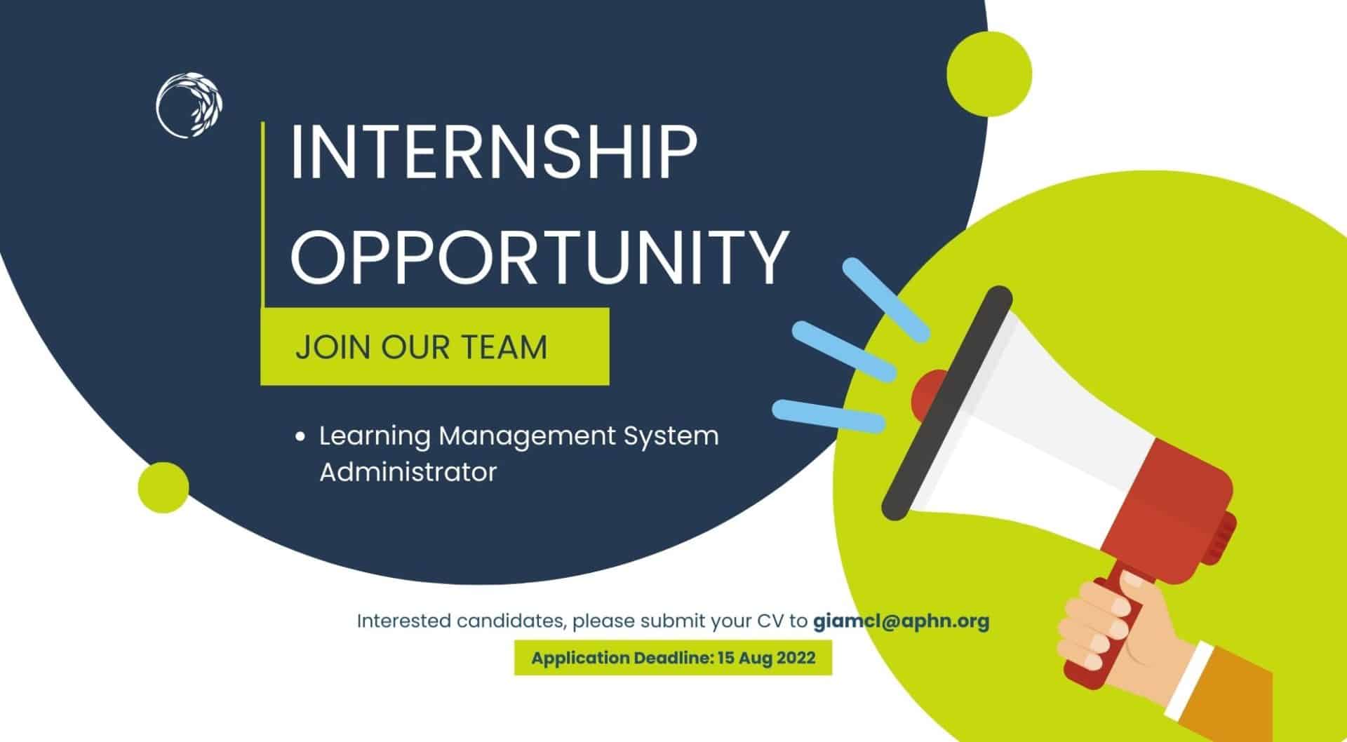 Internship: Learning Management System Administrator - APHN