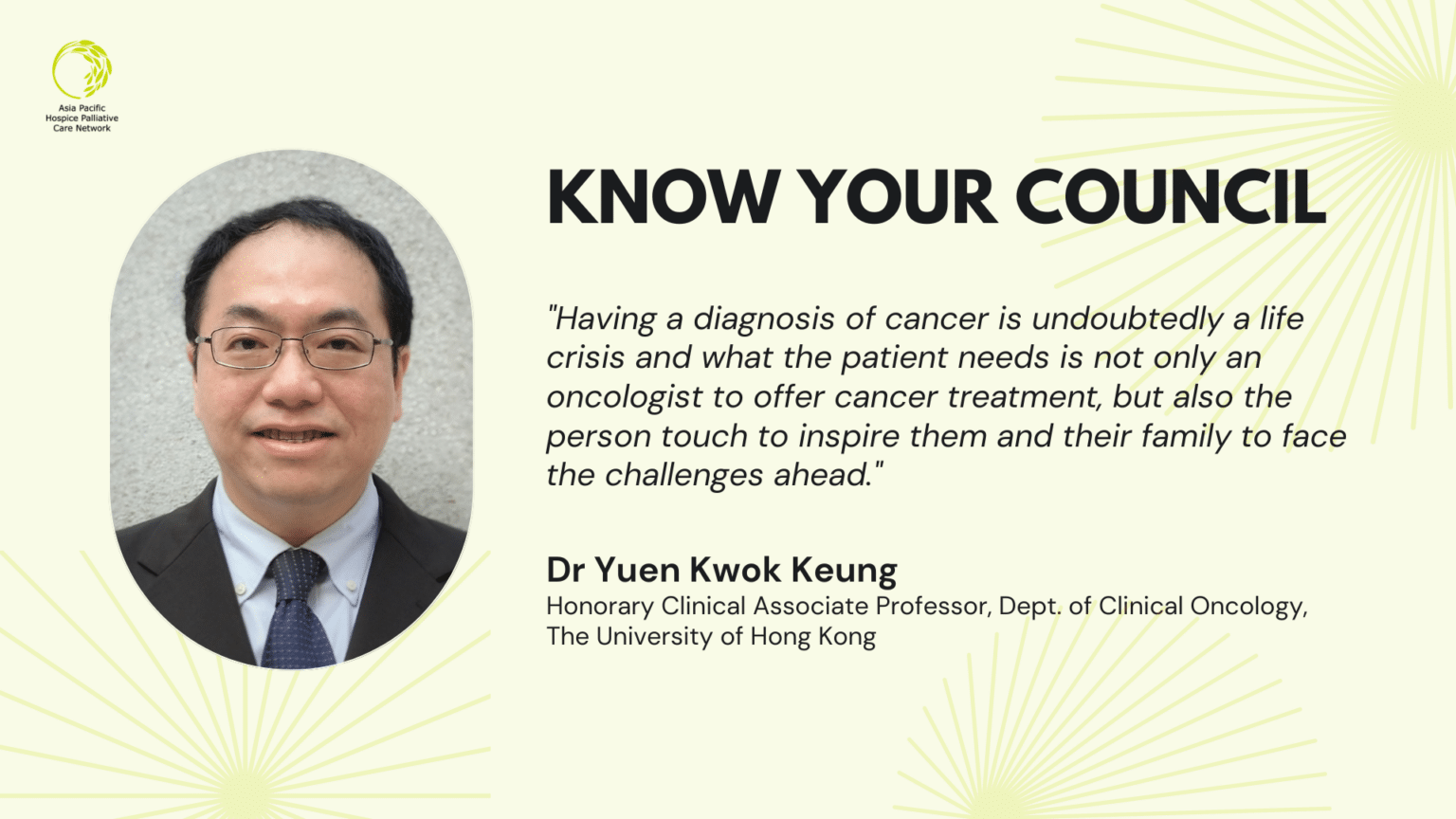Know Your Council: Dr Yuen Kwok Keung - APHN